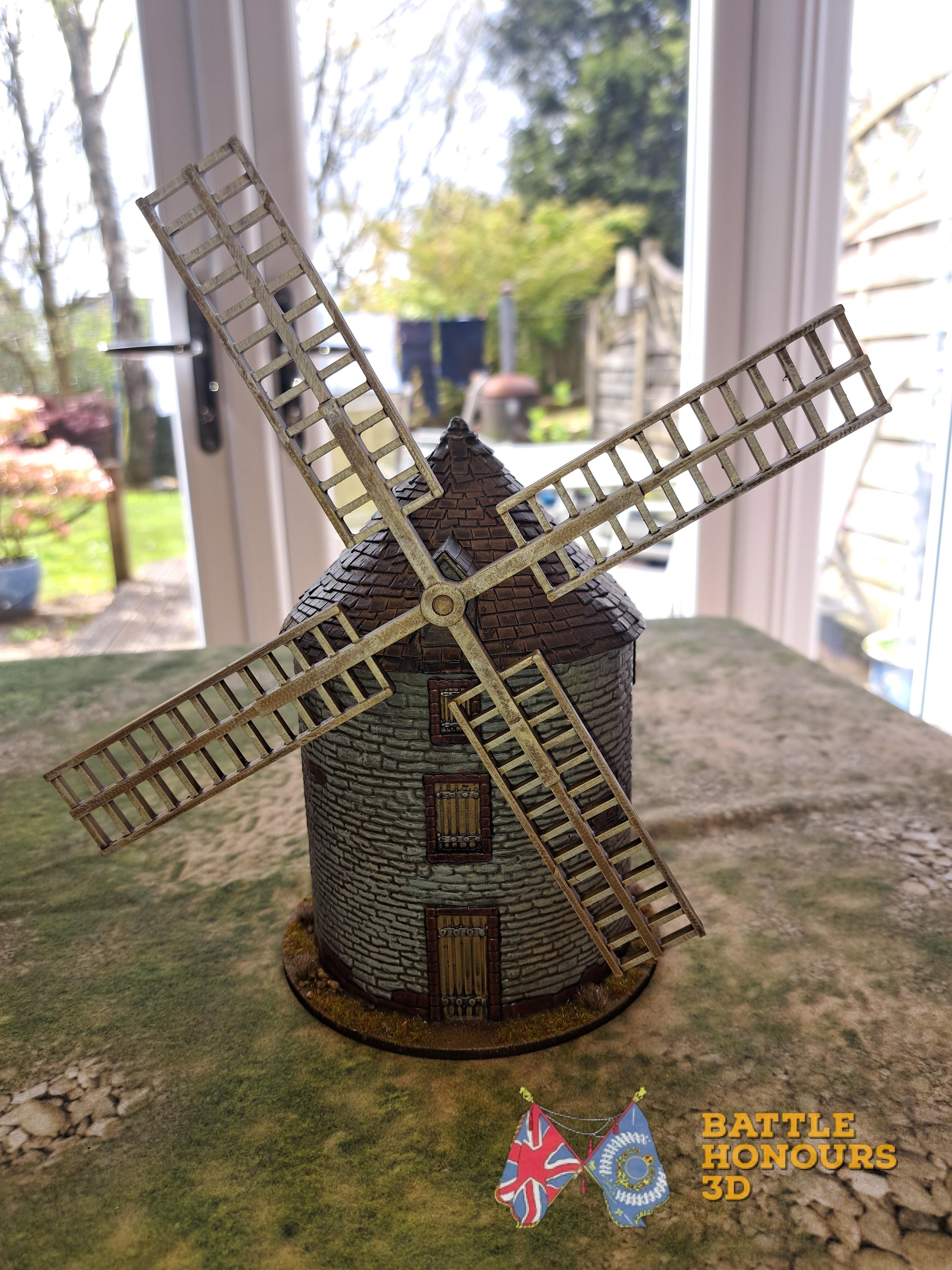 Capture Historic Elegance with the Normandy Windmill: A Masterpiece fo ...