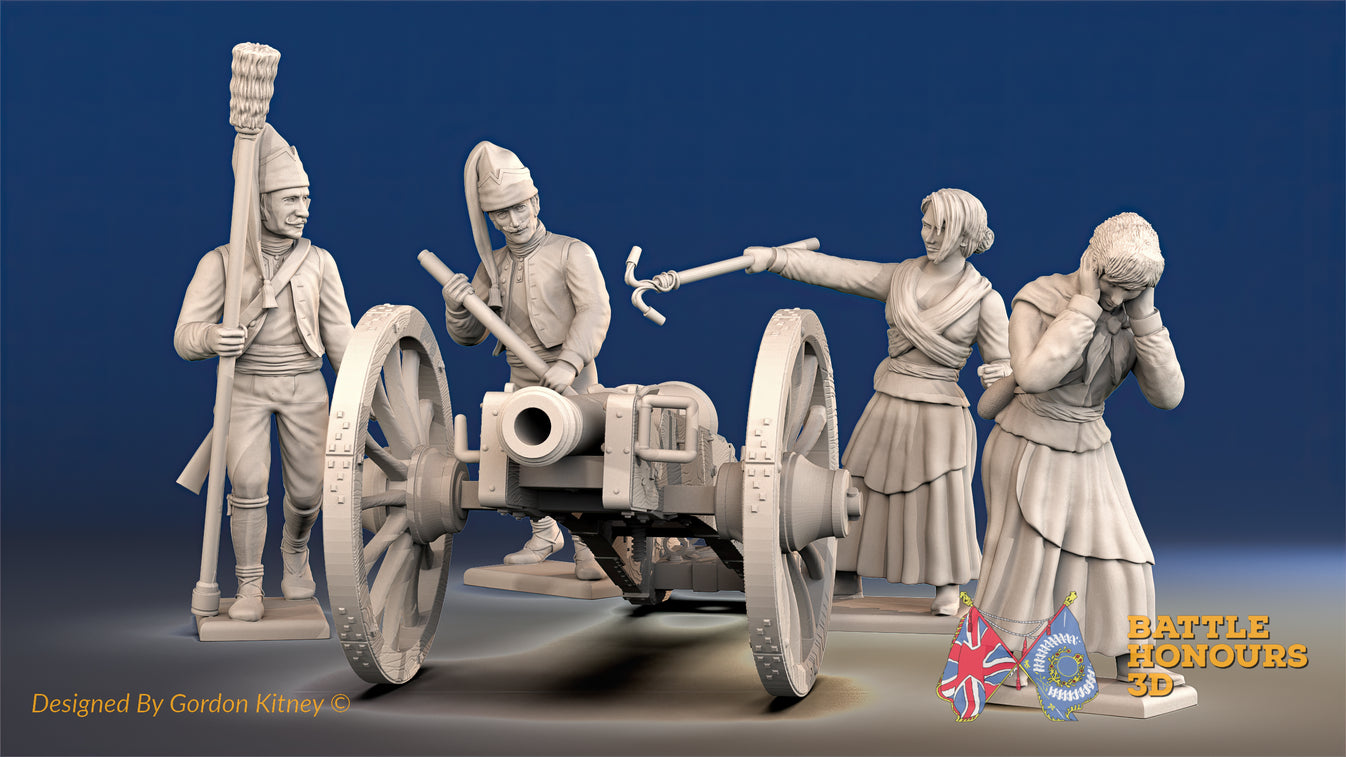 Spanish Artillery Forage With Females Firing – Battle Honours 3D
