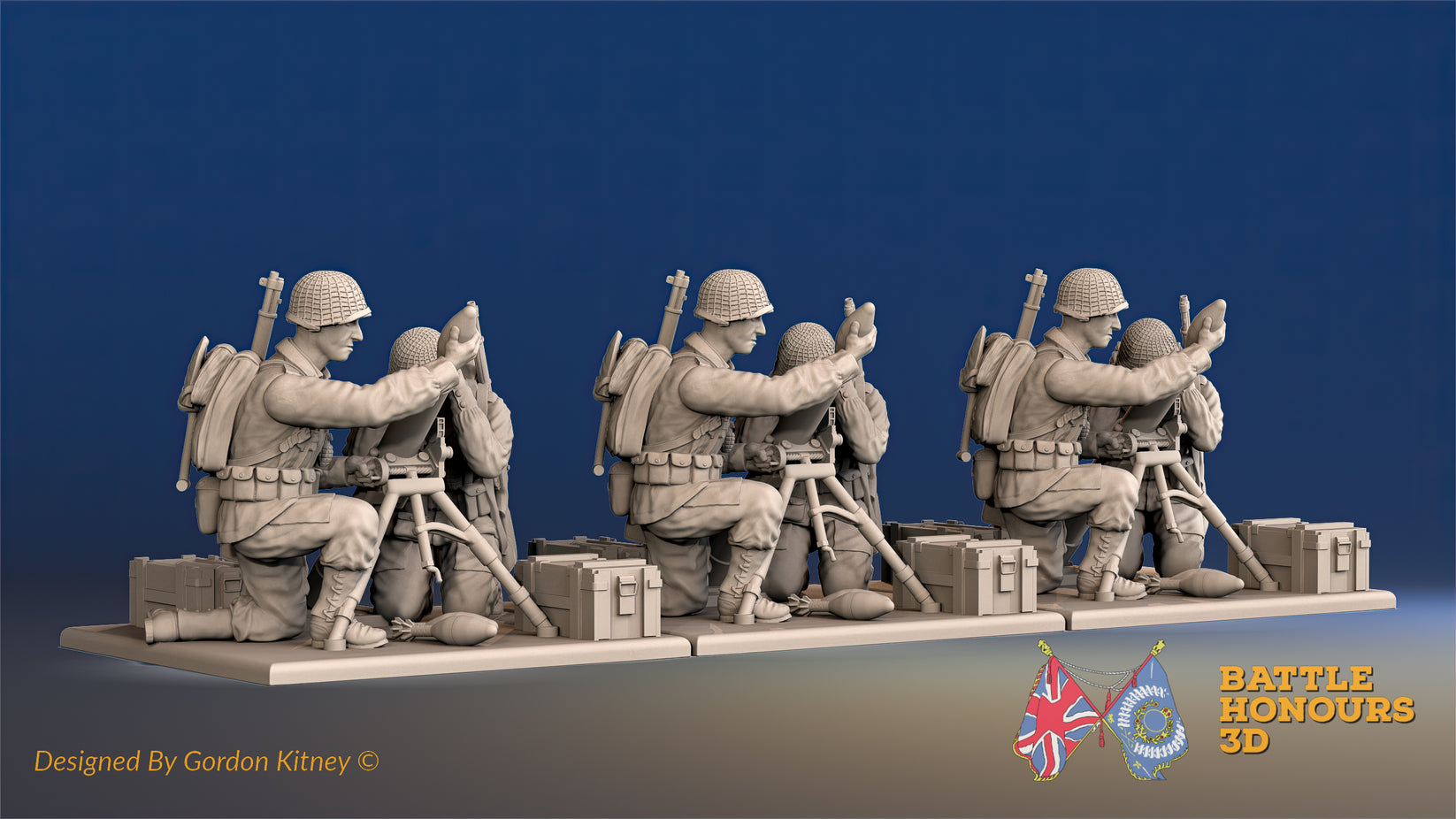 US GI Mortar Team - Historically Accurate War Gaming Figures – Battle ...